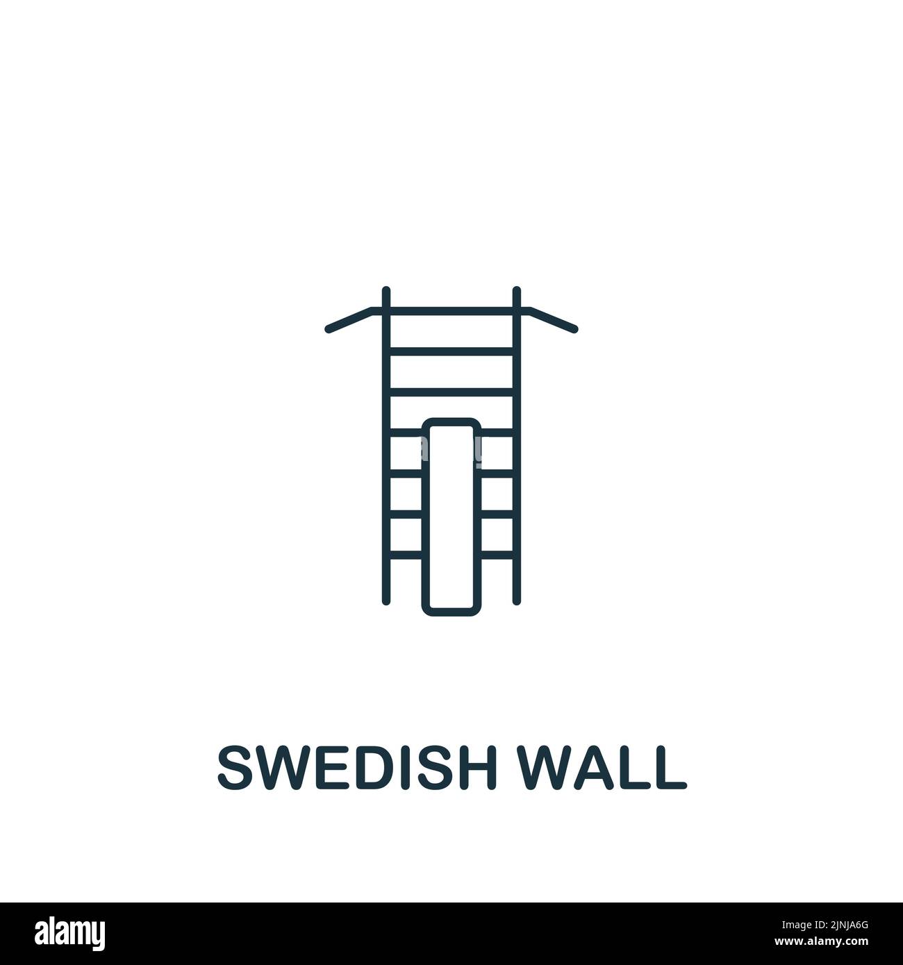 Swedish Wall icon. Monochrome simple Fitness icon for templates, web ...