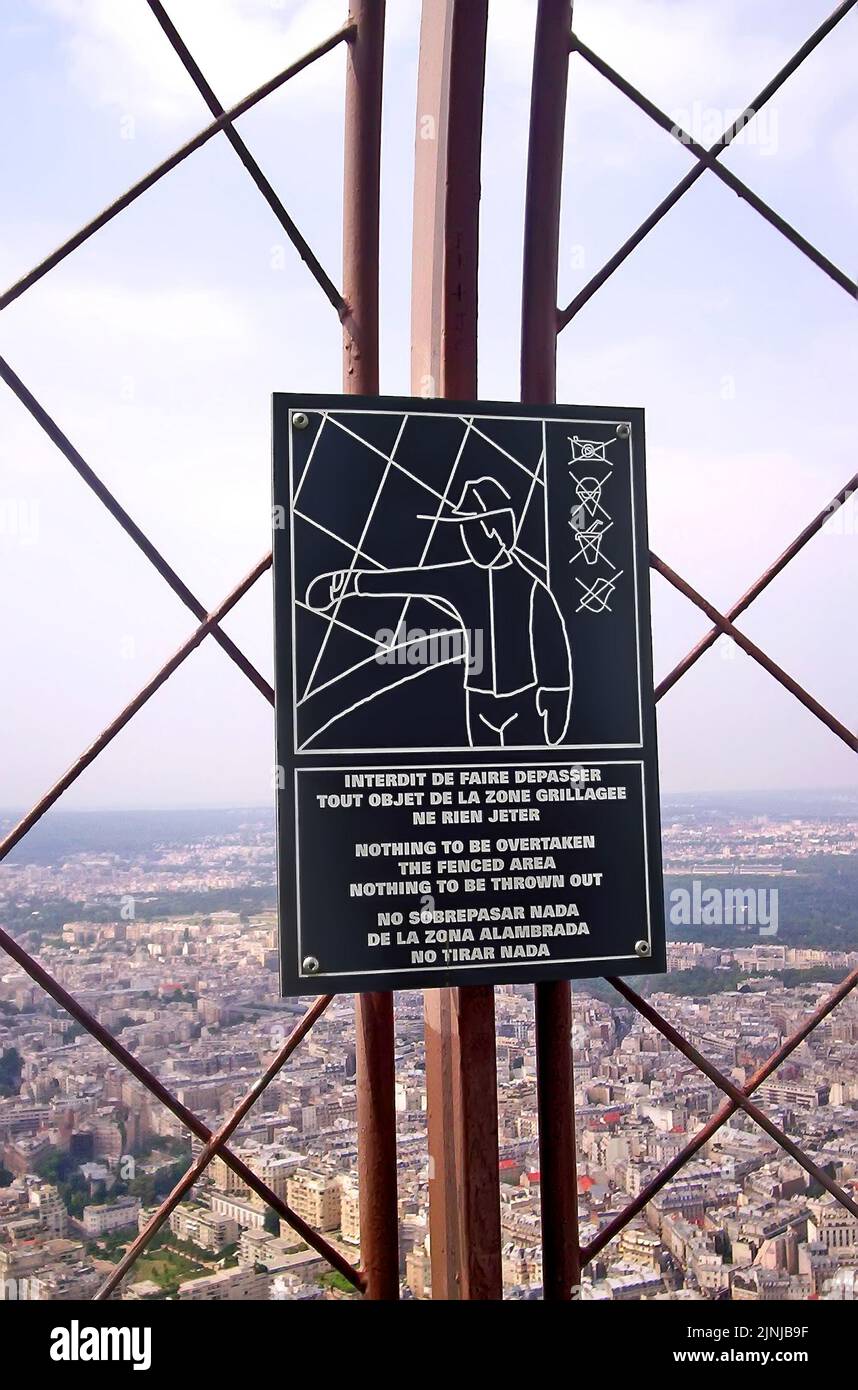 garbage refuse prohibited as warning message, metallic black block ...