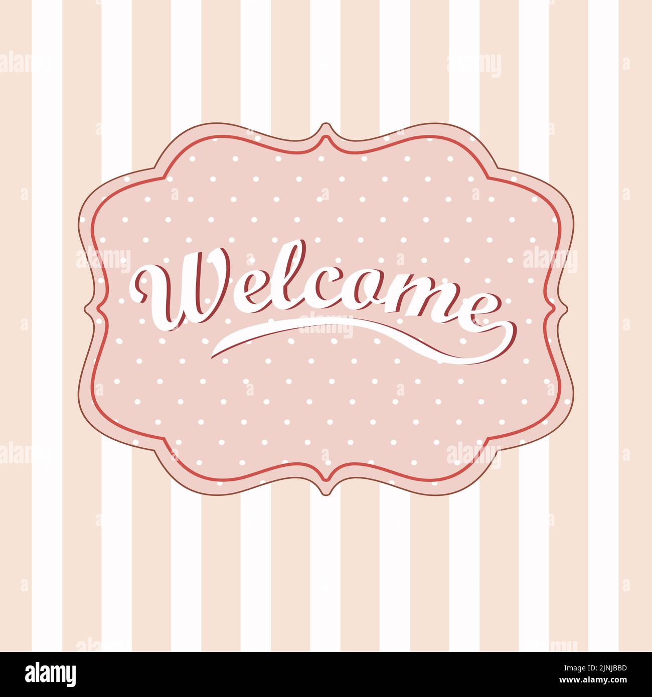 Welcome card. Vector Template Design Welcome card. Vector Template ...
