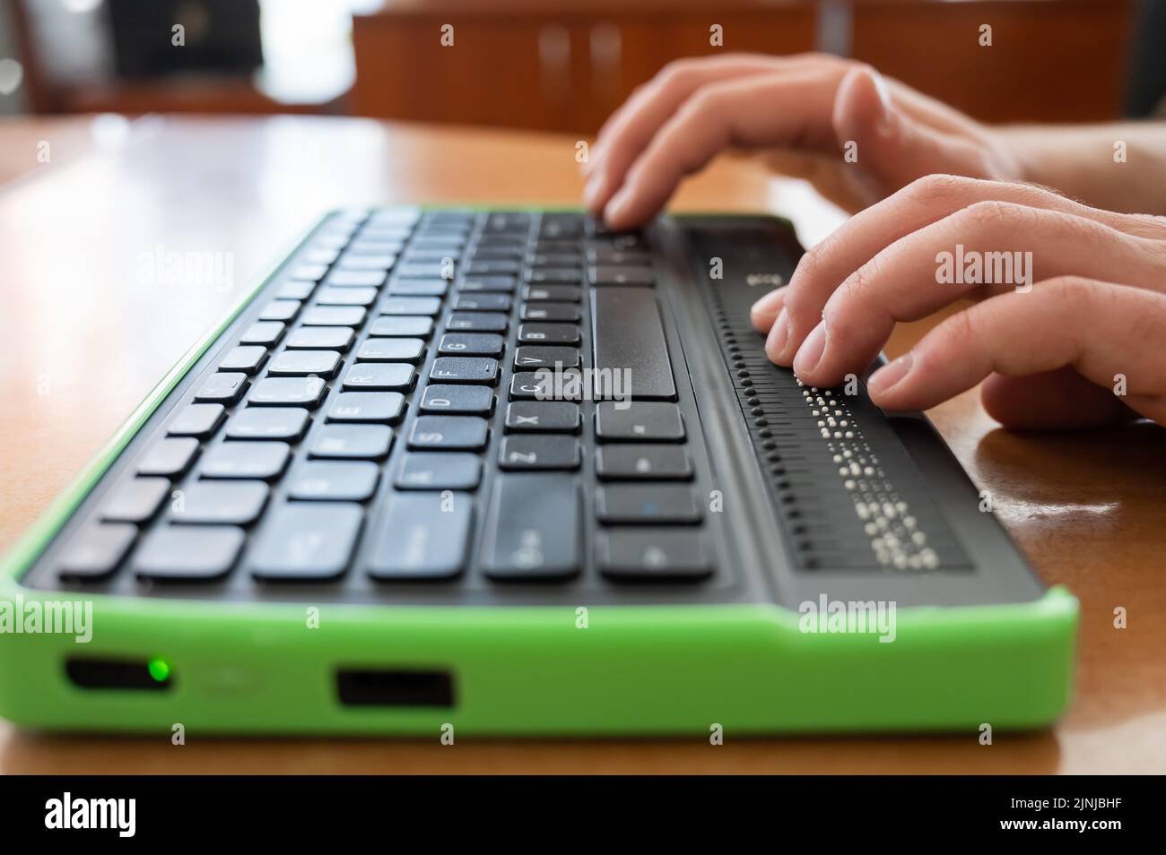 Visual impairment reading computer hi-res stock photography and images ...