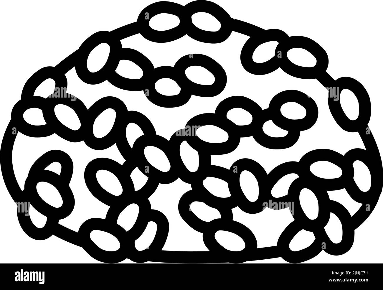 sticky rice line icon vector illustration Stock Vector Image & Art - Alamy