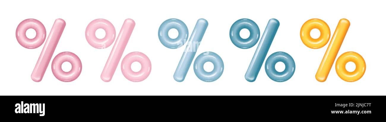 Percent sign. Percentage, discount, sale, promotion concept. Realistic ...