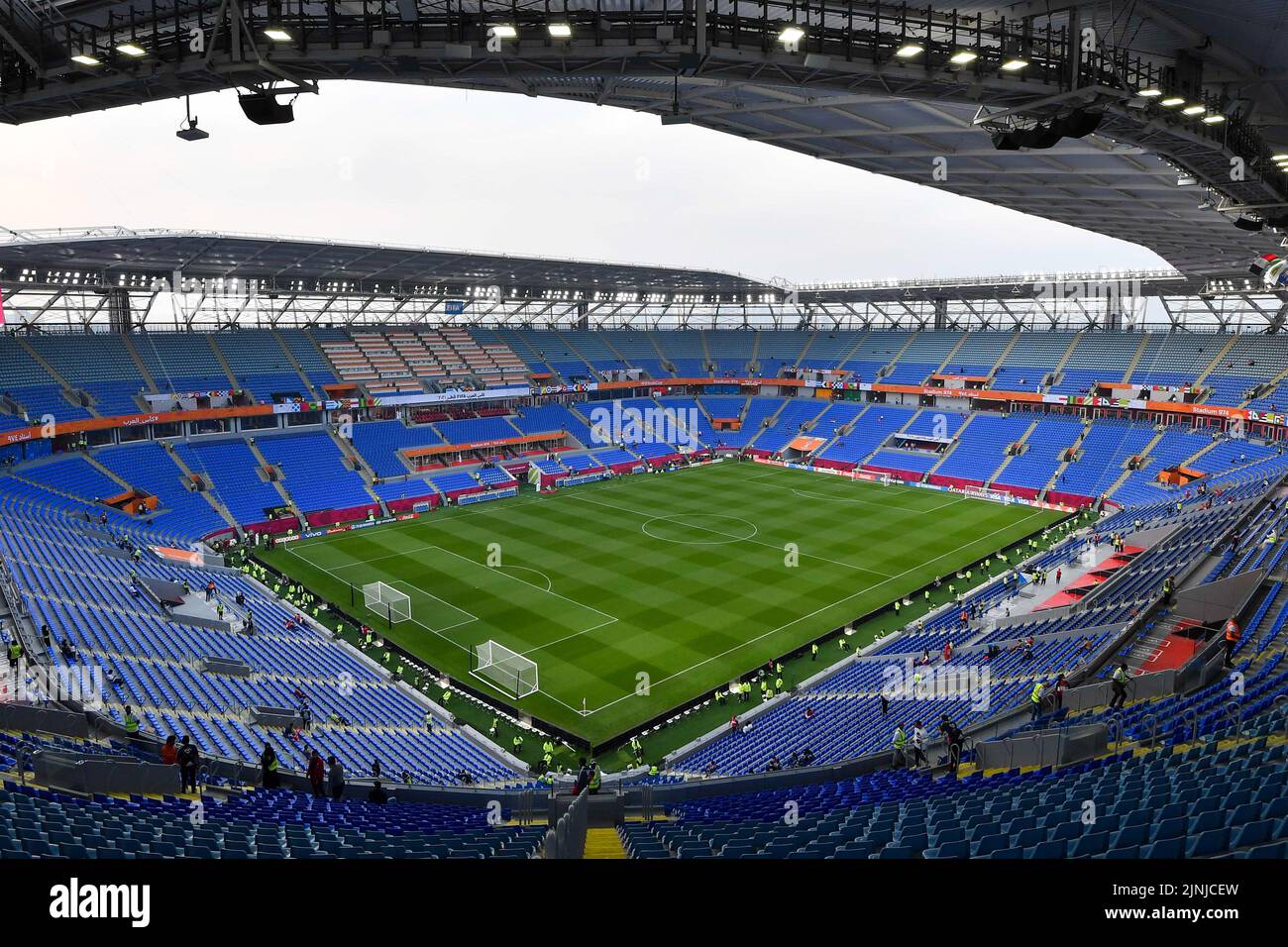 Doha. 15th Dec, 2021. Photo taken on Dec. 15, 2021 shows the interior ...