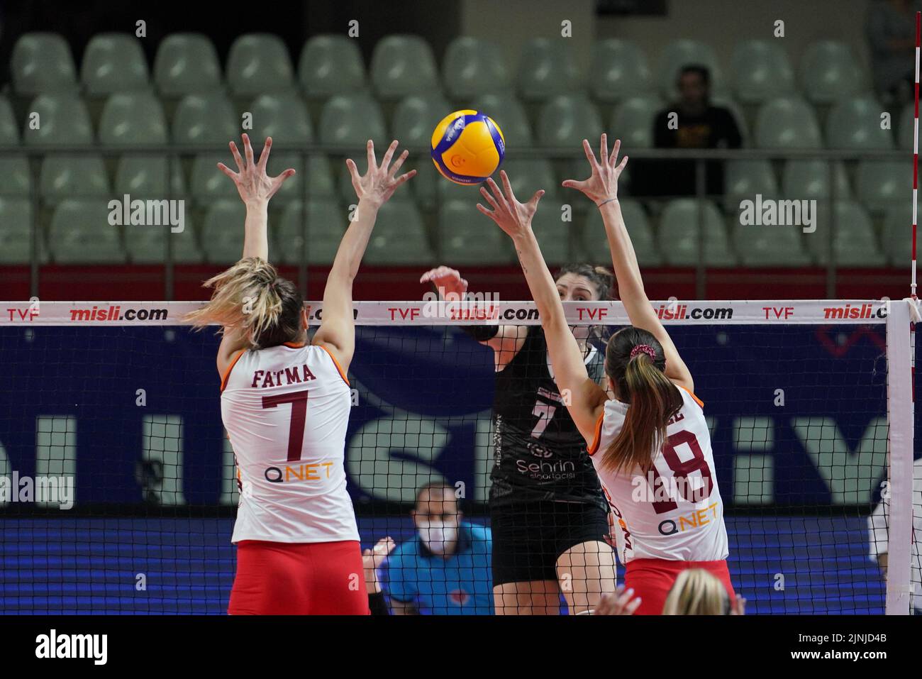ISTANBUL, TURKEY - APRIL 02, 2022: Fatma Beyaz and Gamze Kilic in ...
