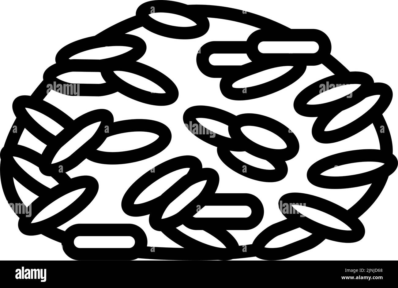 basmati rice line icon vector illustration Stock Vector Image & Art - Alamy
