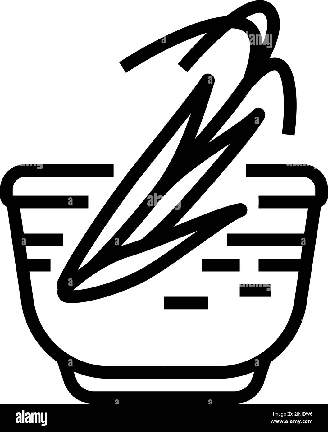 bran oil rice line icon vector illustration Stock Vector Image & Art ...