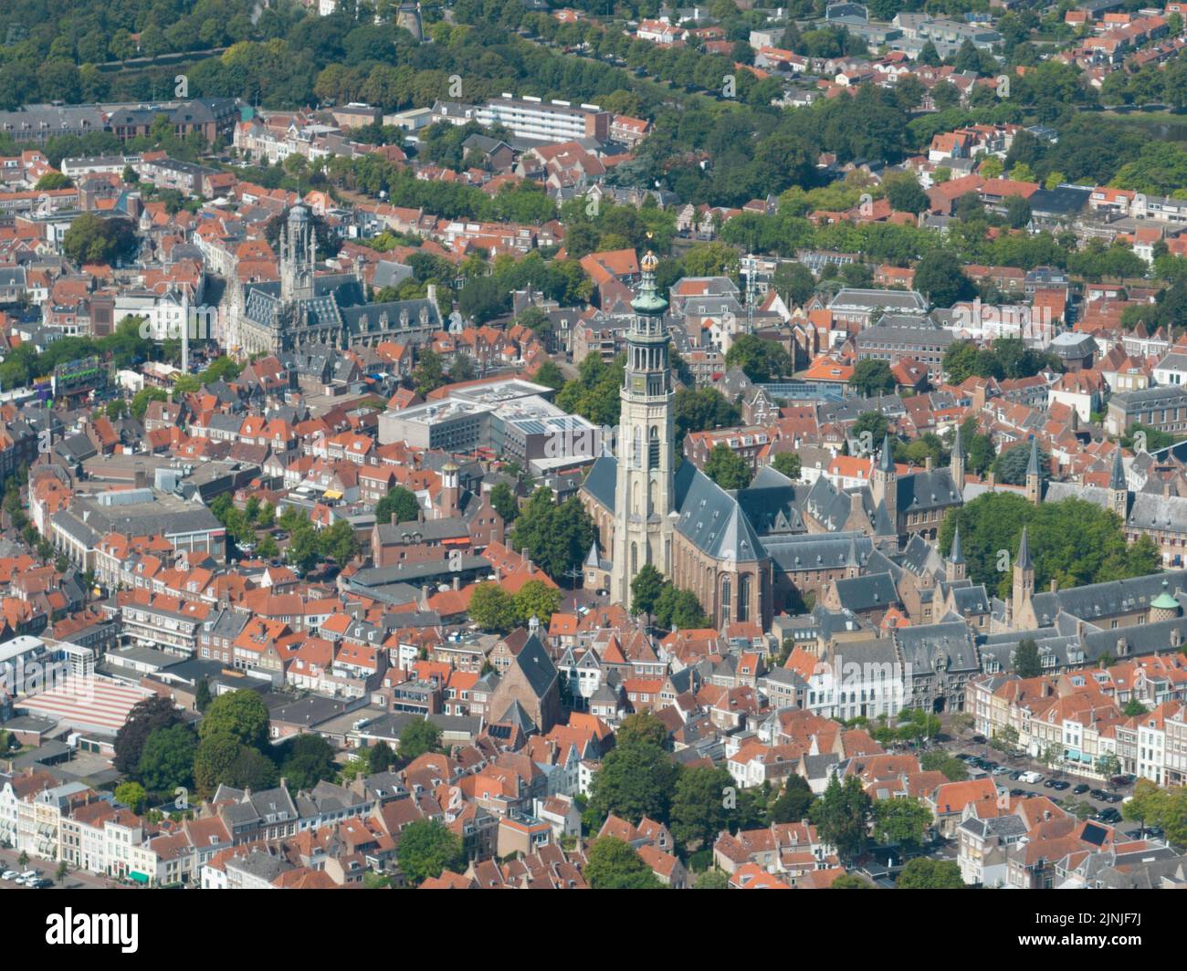 The Abbey Tower 90.5 meter high church tower in the abbey complex in ...