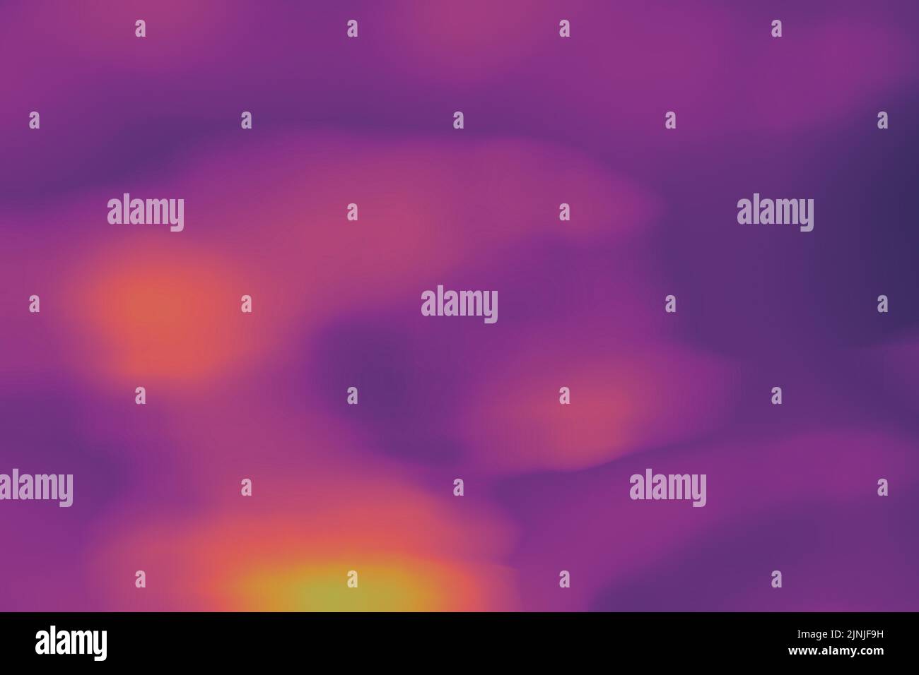 Gradient purple violet orange splash watercolor background. Groovy heat ...