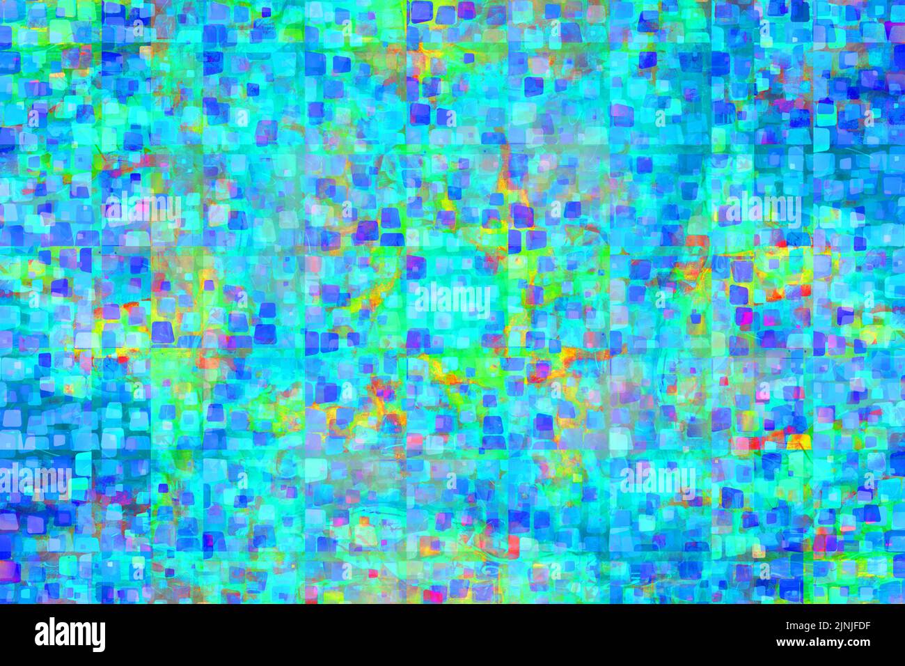 This vivid abstract geometric watercolor appears to have randomly tiled ...