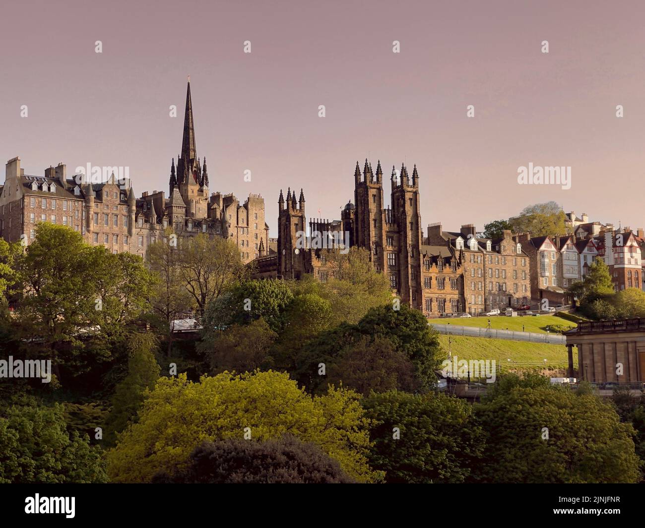 View of University of Edinburgh, school of Divinity building, and ...