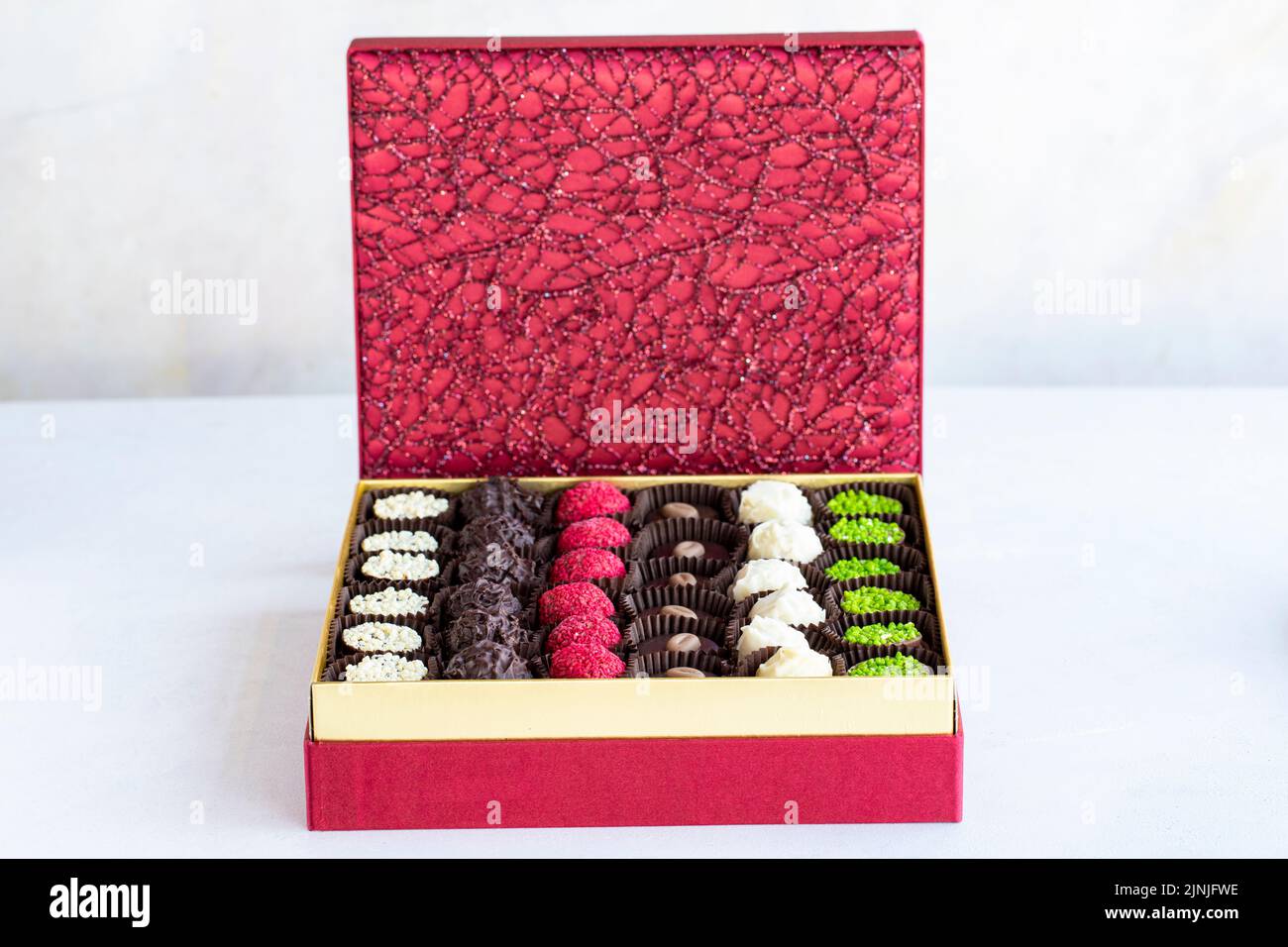 Packed chocolate assortment truffle hi-res stock photography and images ...
