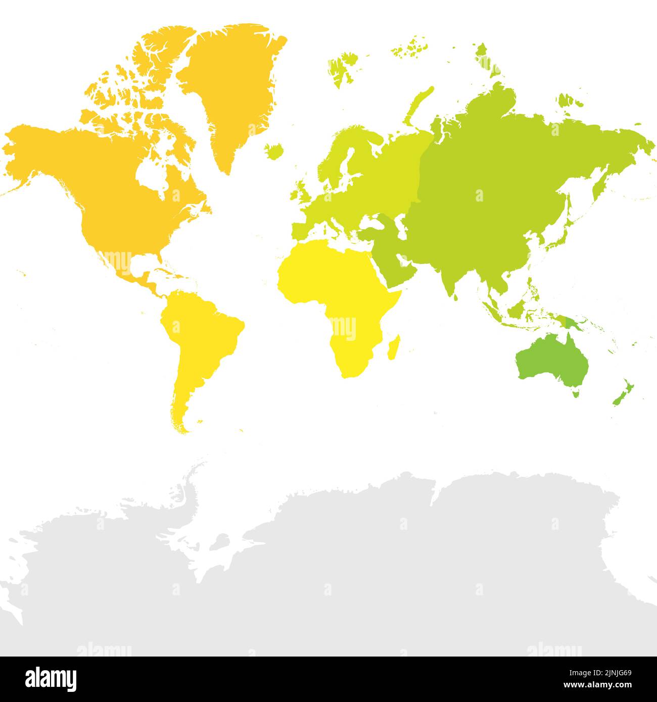 Colorful political map World continents Stock Vector Image & Art - Alamy