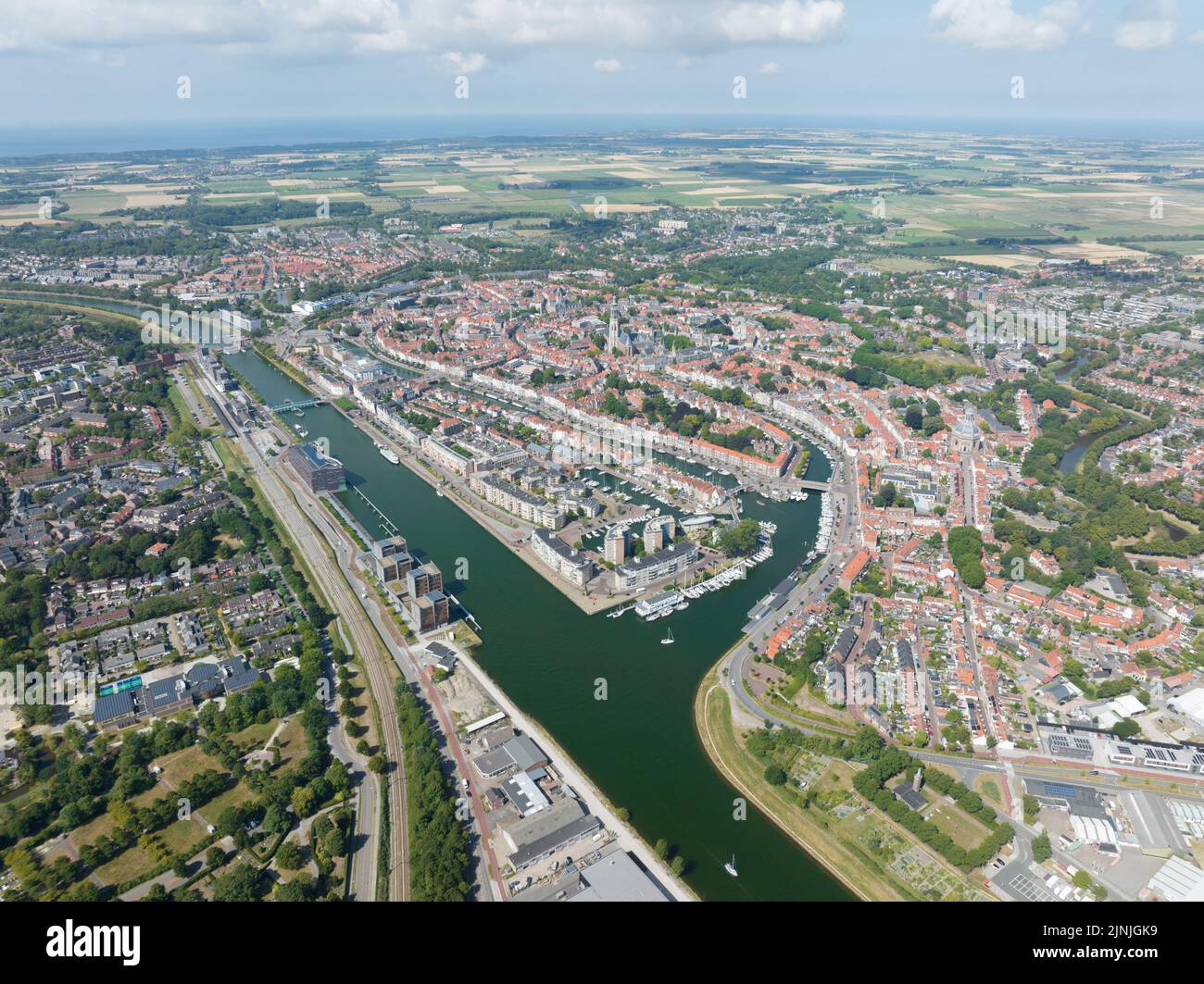 On walcheren island in the province of zeeland hi-res stock photography ...