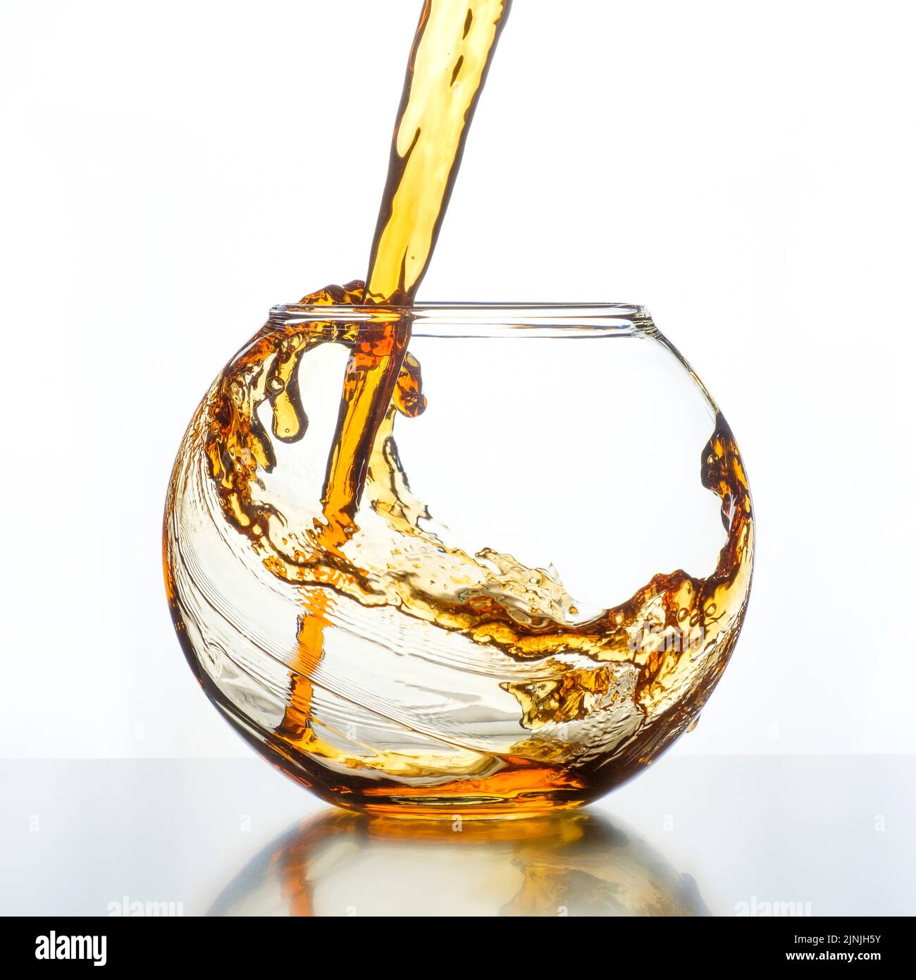 Liquid in a glass vessel Stock Photo - Alamy