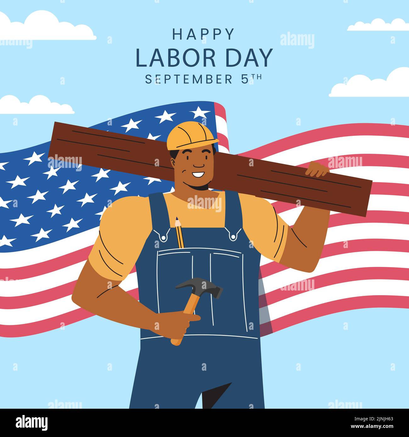Day laborers Stock Vector Images - Alamy