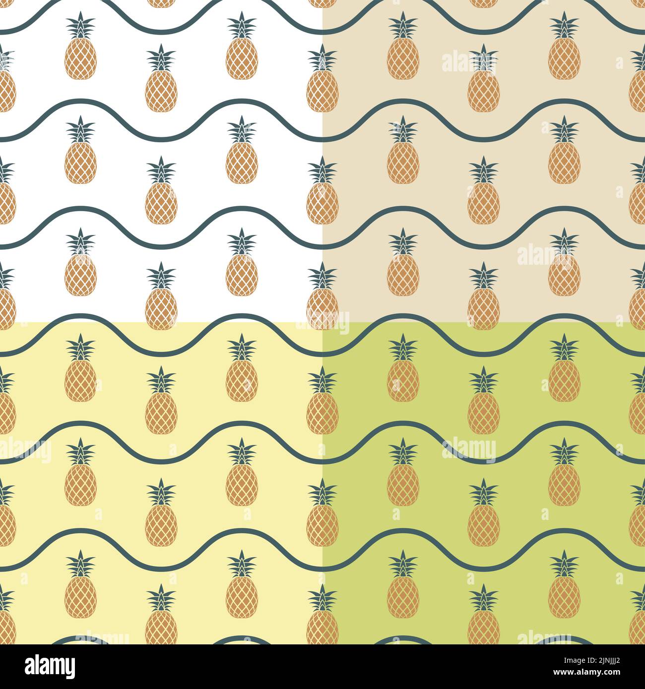 Ananas field Stock Vector Images - Alamy