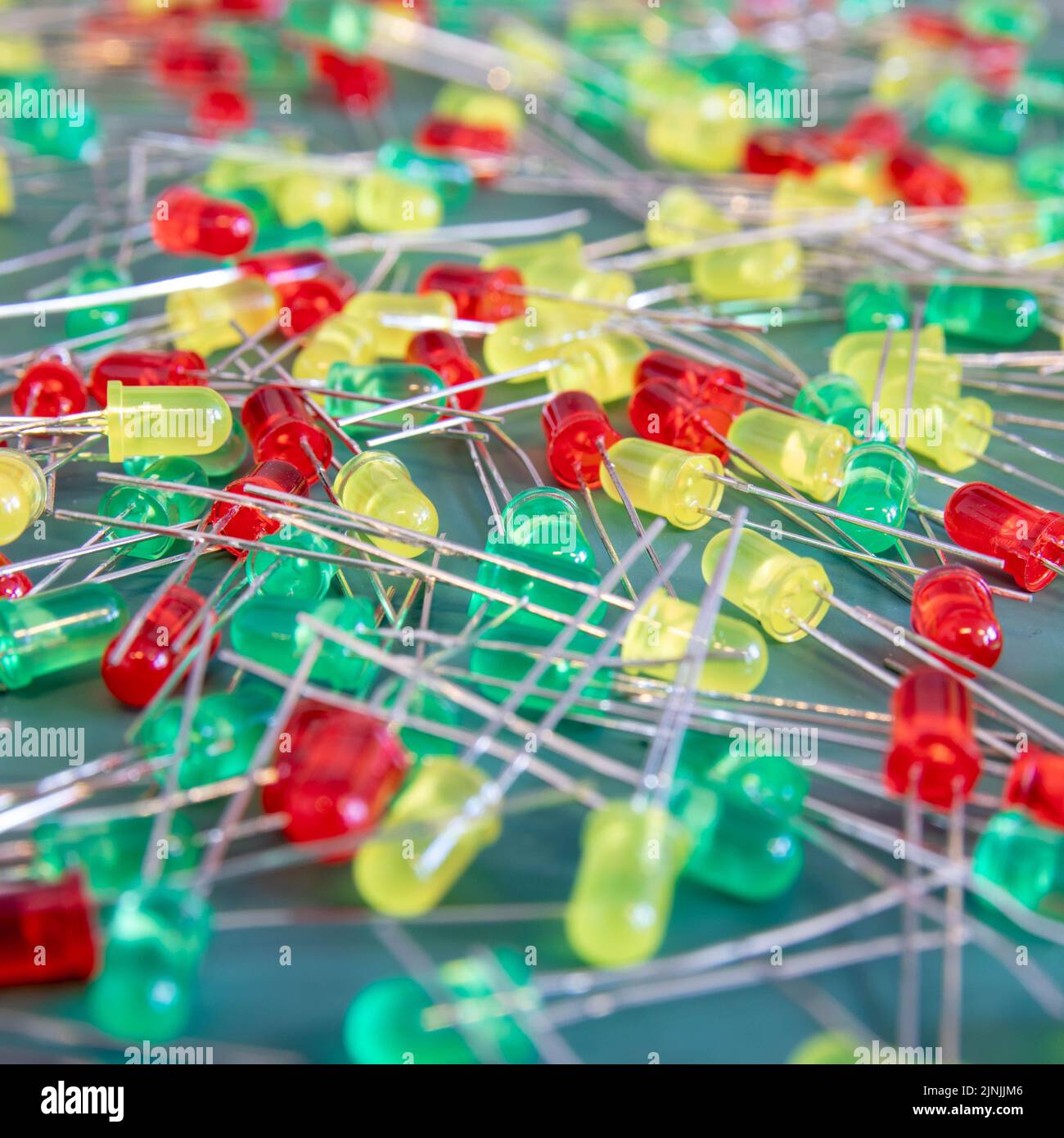 colorful leds used in electronics Stock Photo - Alamy