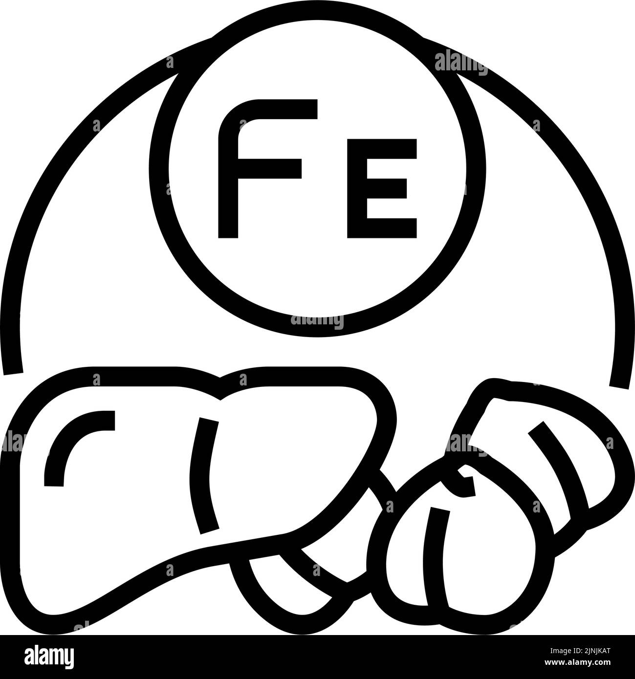 fe vitamin line icon vector illustration Stock Vector Image & Art - Alamy