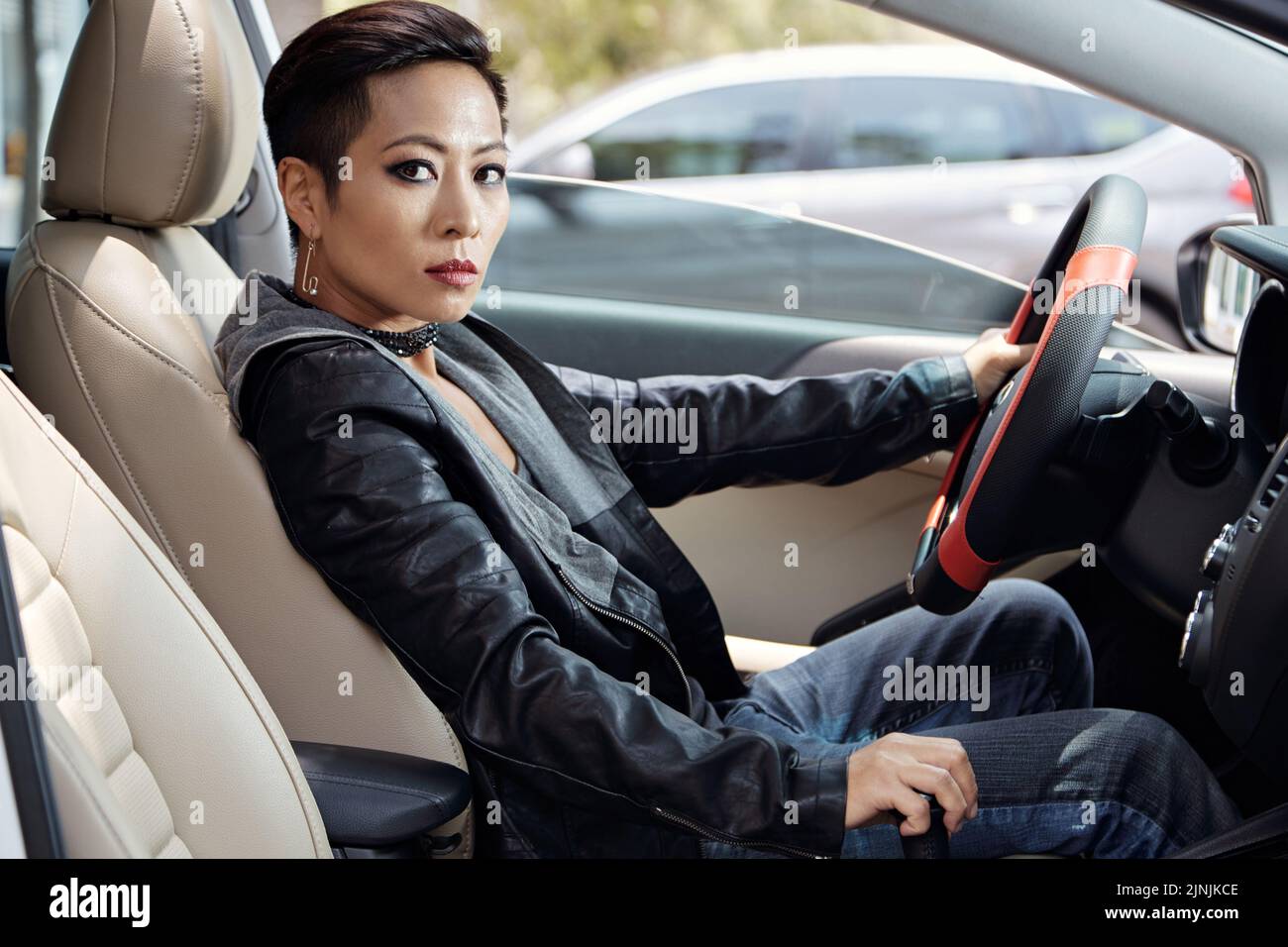 Unsmiling woman hi-res stock photography and images - Alamy