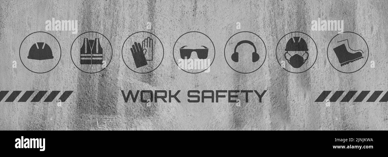 Health and safety sign Black and White Stock Photos & Images - Alamy