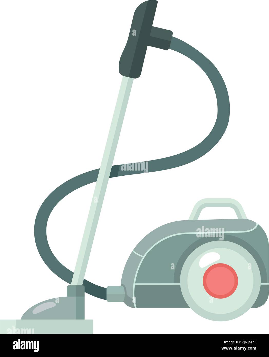 Vacuum cleaner semi flat color vector object Stock Vector Image & Art ...