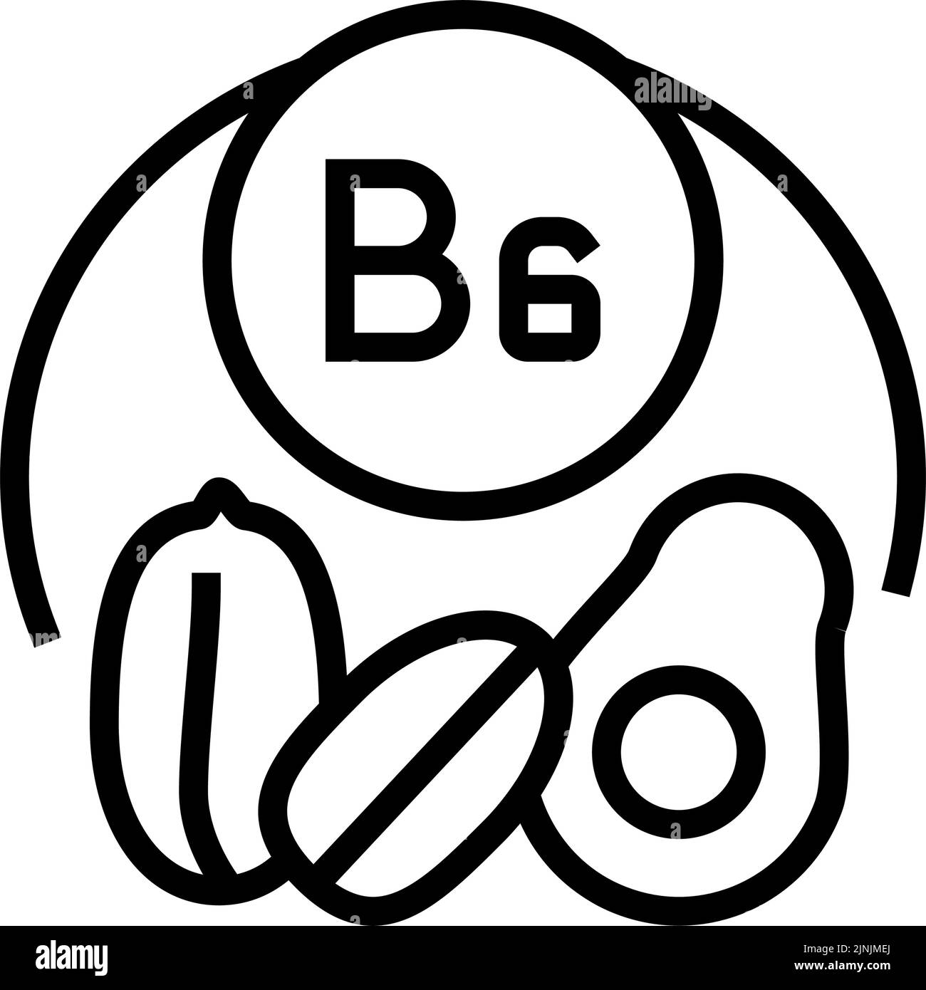 Vitamin b6 fruit Stock Vector Images - Alamy