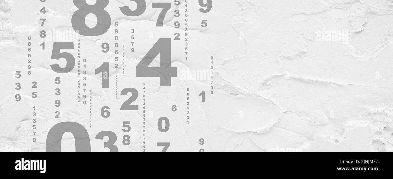 Creative and modern background with numbers Stock Photo - Alamy