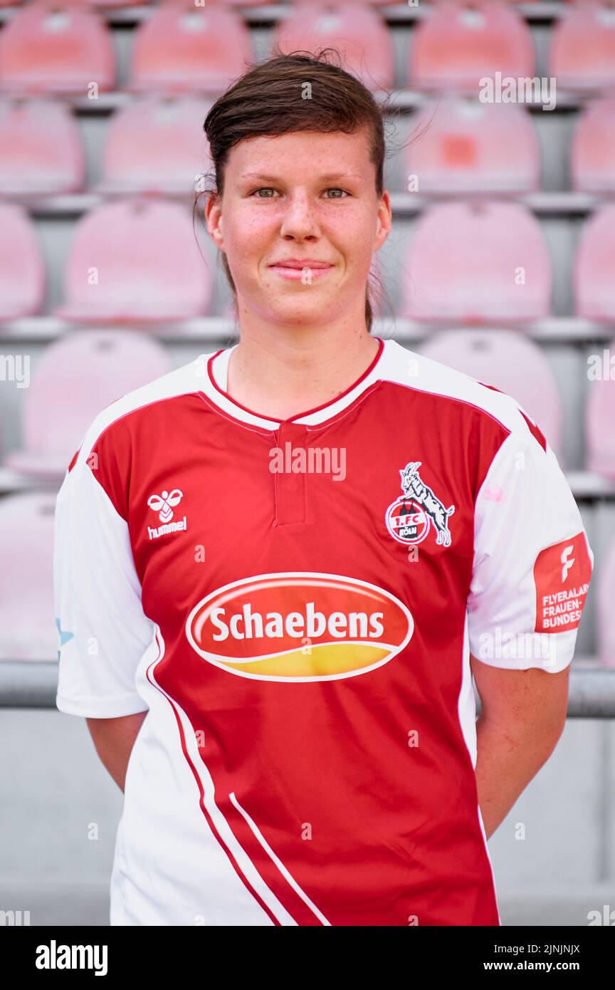 KOELN, GERMANY - AUGUST 9, 2022: Adriana Achcińska. Pre season team ...
