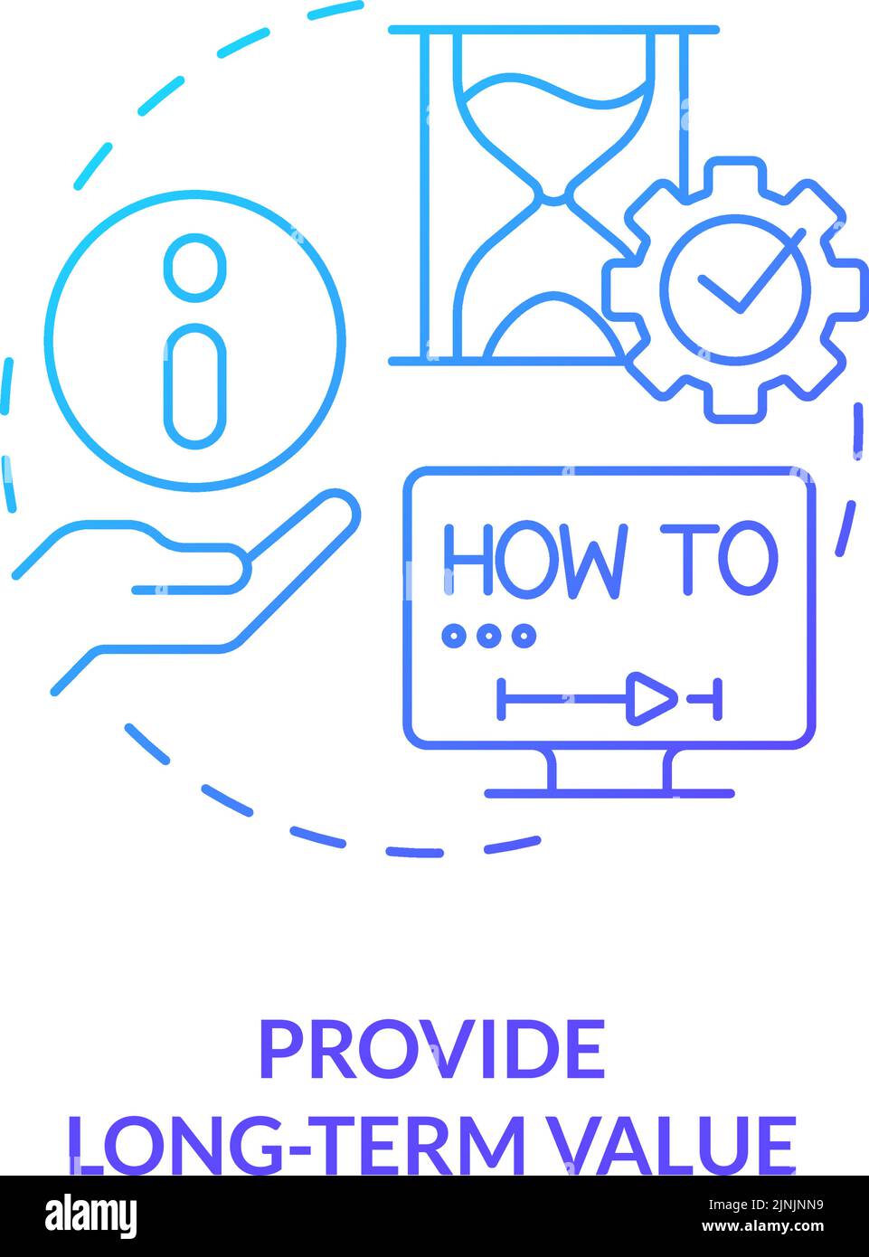 Provide long term value blue gradient concept icon Stock Vector Image ... Provide long term value blue gradient concept icon Stock Vector Image ...