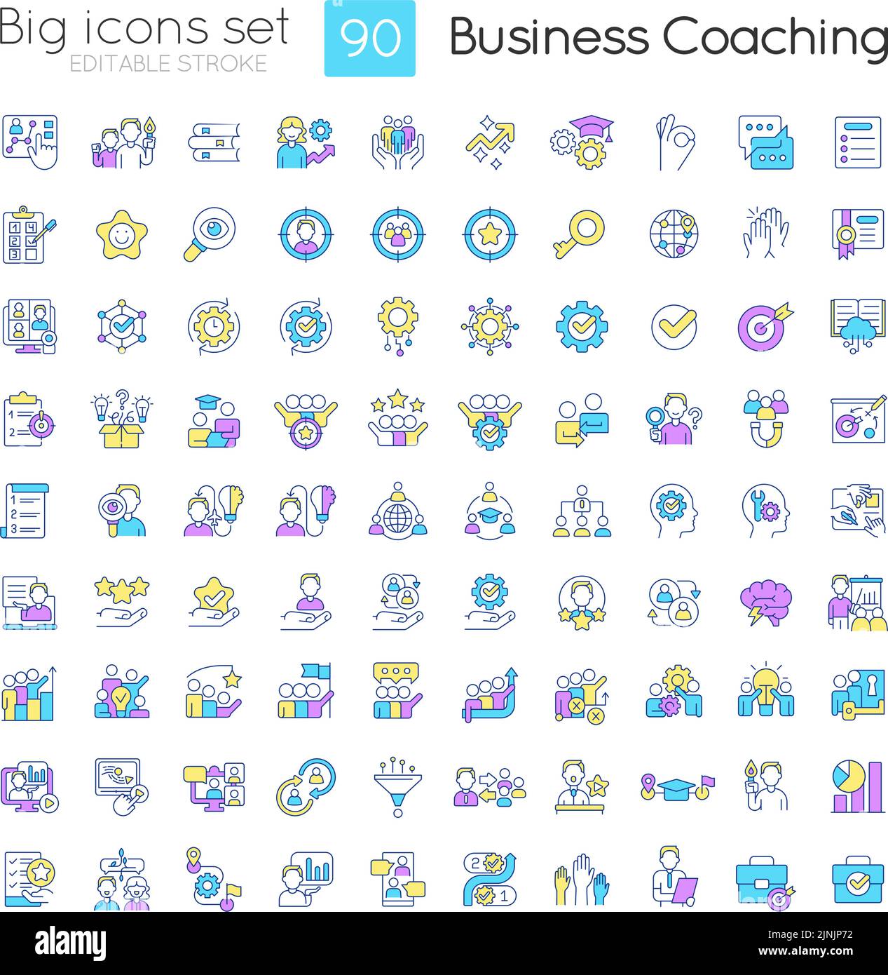 Human resources coaching line Stock Vector Images - Alamy