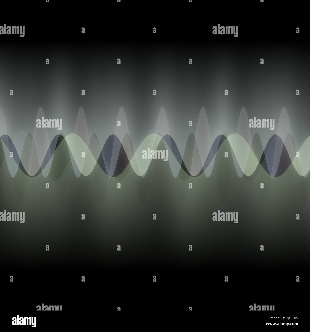 Illustration of multiple waves oscillating or overlapping by many small ...