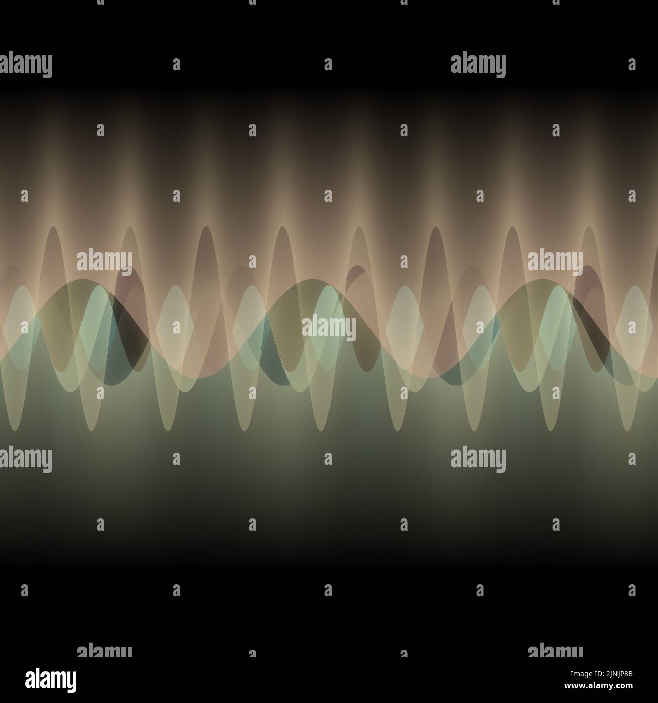 Illustration of multiple waves oscillating or overlapping by many small ...