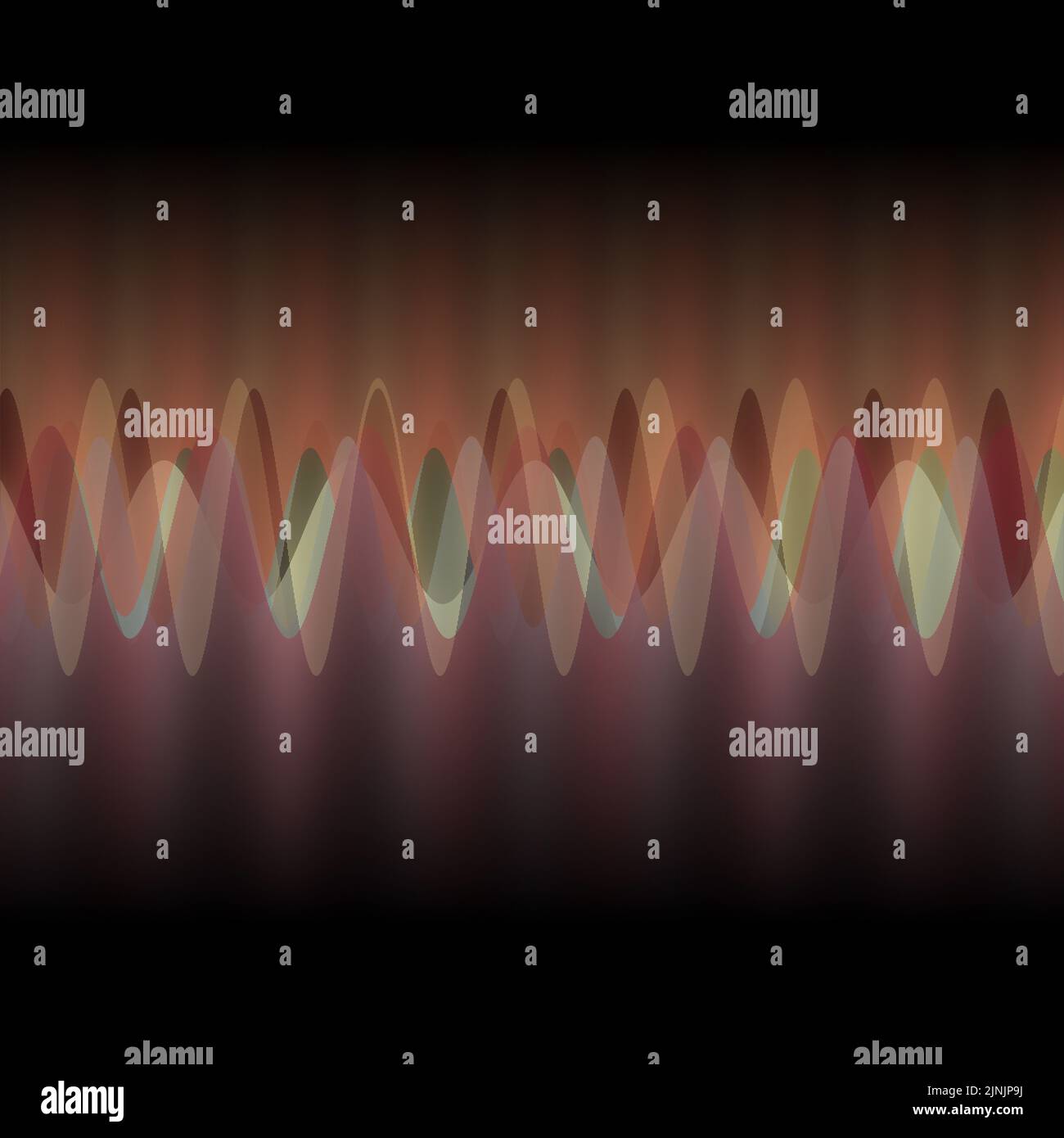 Illustration of multiple waves oscillating or overlapping by many small ...