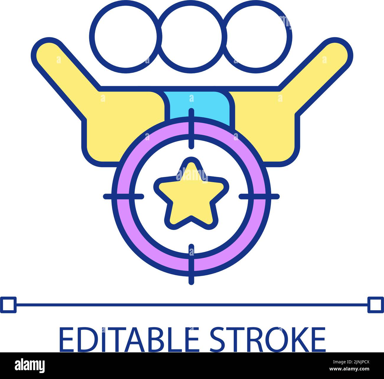 Achieving goals together RGB color icon Stock Vector Image & Art - Alamy