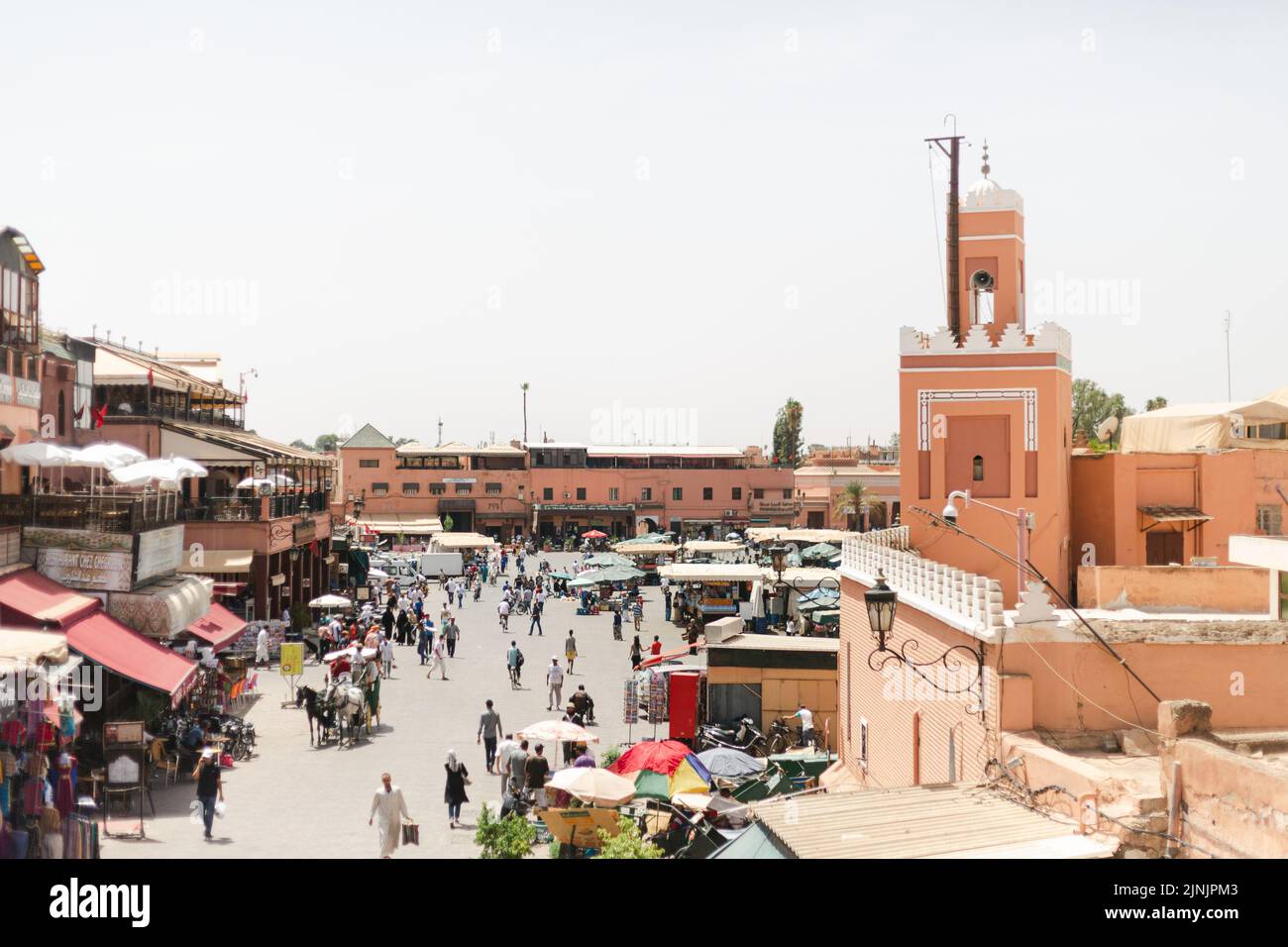An aerial view of cityscape Marrakesh morocco surrounded by buildings ...