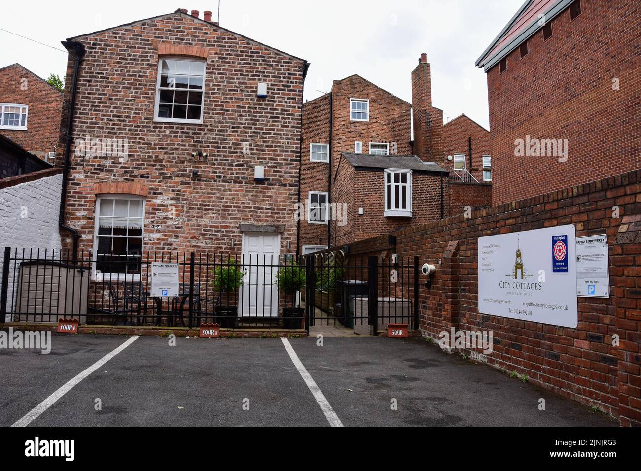 Chester, UK: Jul 3, 2022: City Cottages is a luxury self catering ...