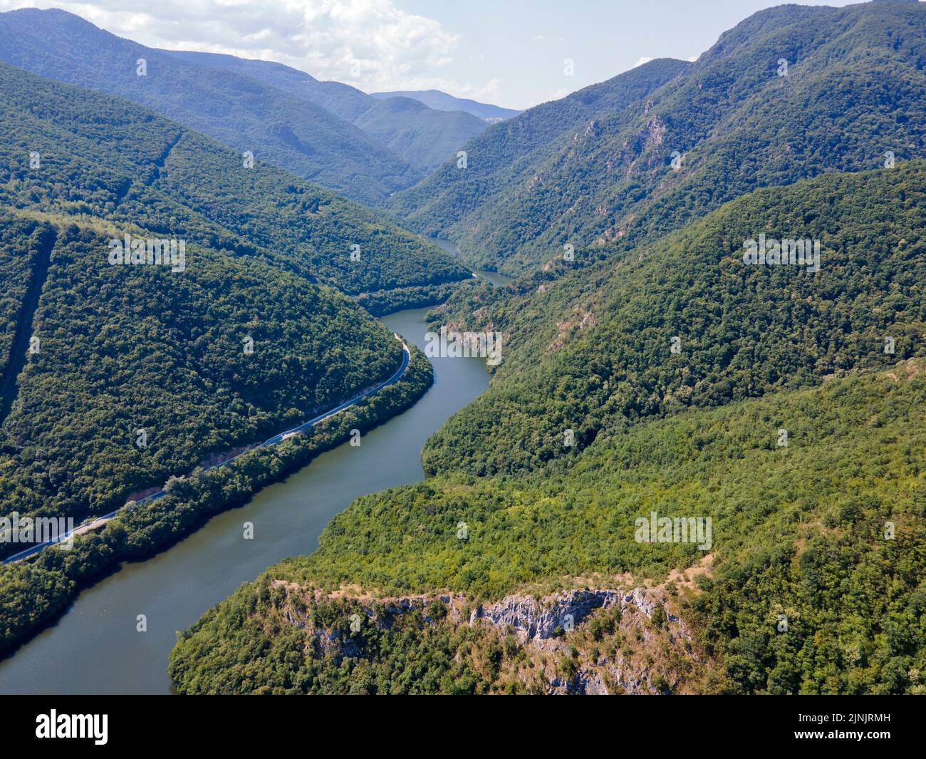 Aerial view of Krichim Reservoir, Rhodopes Mountain, Plovdiv Region ...