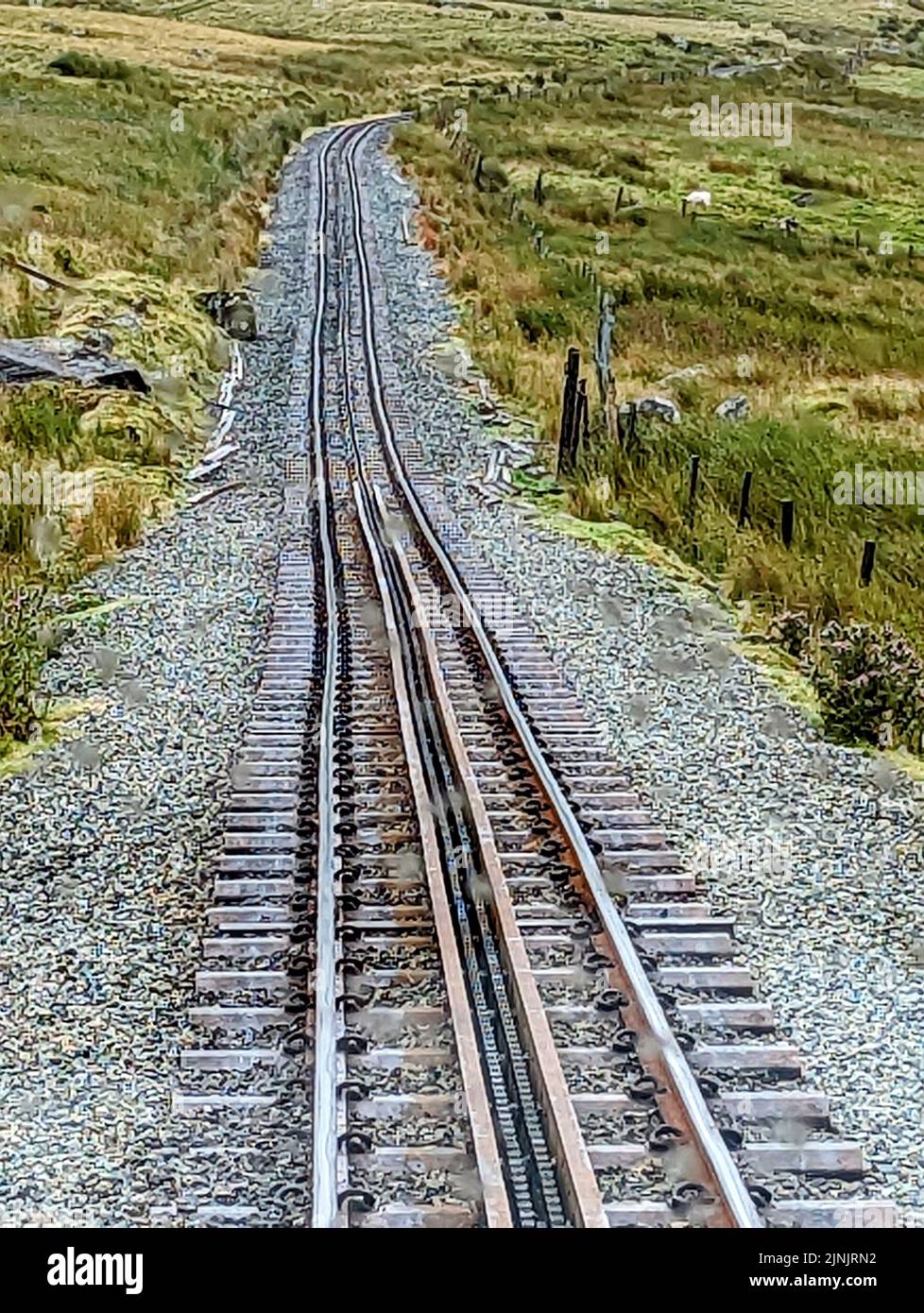 Railway track up snowdon hi-res stock photography and images - Alamy