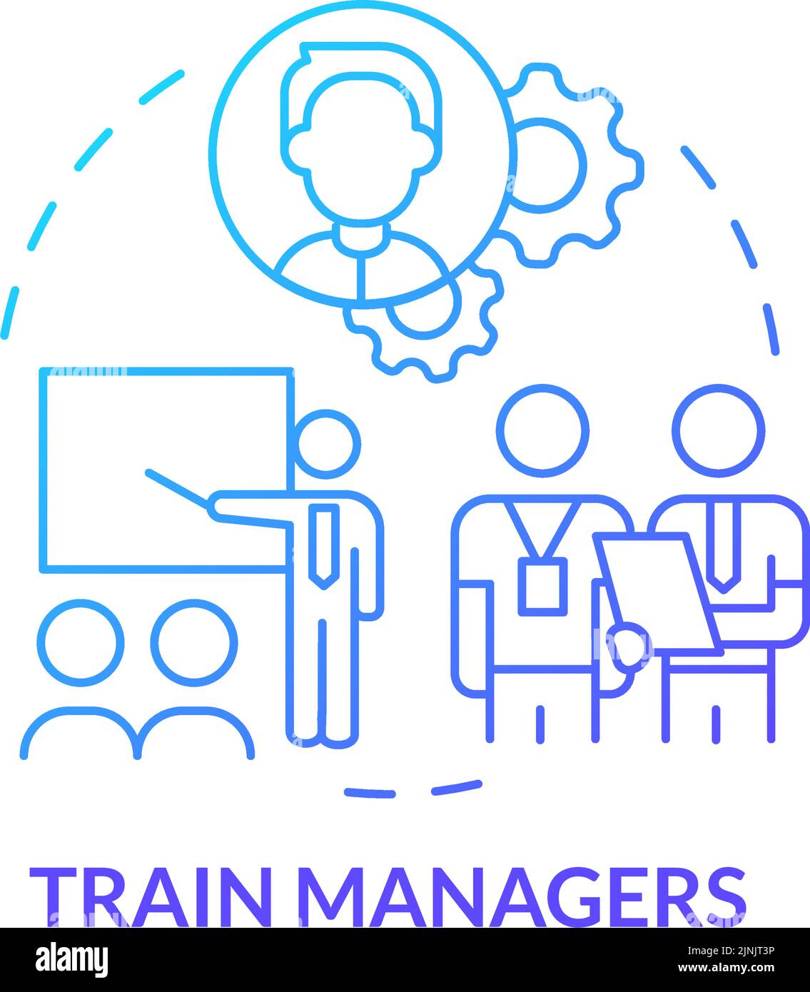 Train managers blue gradient concept icon Stock Vector Image & Art - Alamy Train managers blue gradient concept icon Stock Vector Image & Art - Alamy