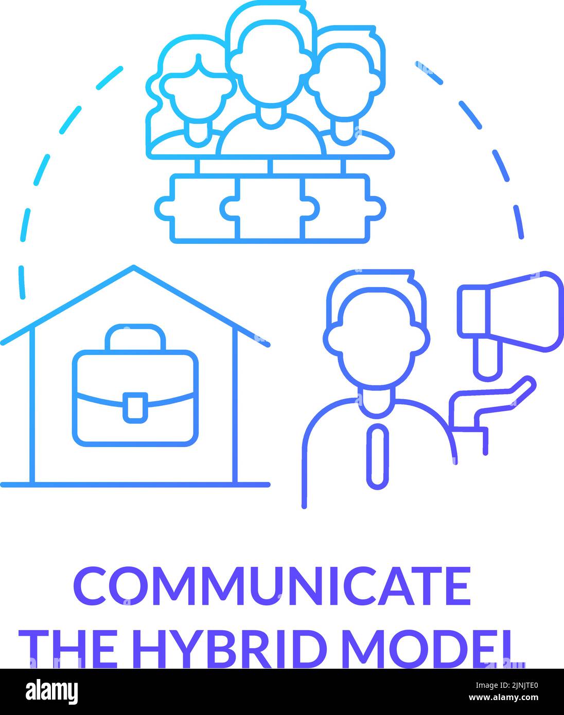 Communicate hybrid model blue gradient concept icon Stock Vector Image ... Communicate hybrid model blue gradient concept icon Stock Vector Image ...