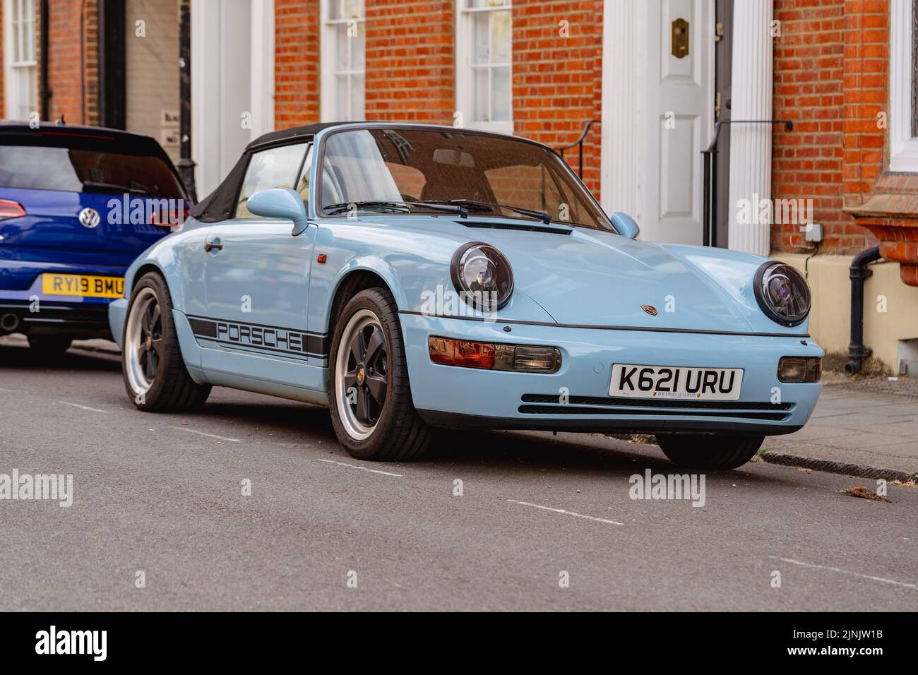 Windsor, United Kingdom - August 2022: Porsche 911 Carrera 4 Cabriolet ...