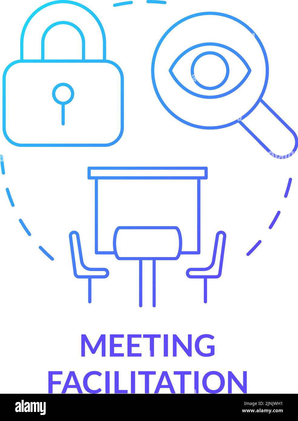 Facilitation icon hi-res stock photography and images - Alamy