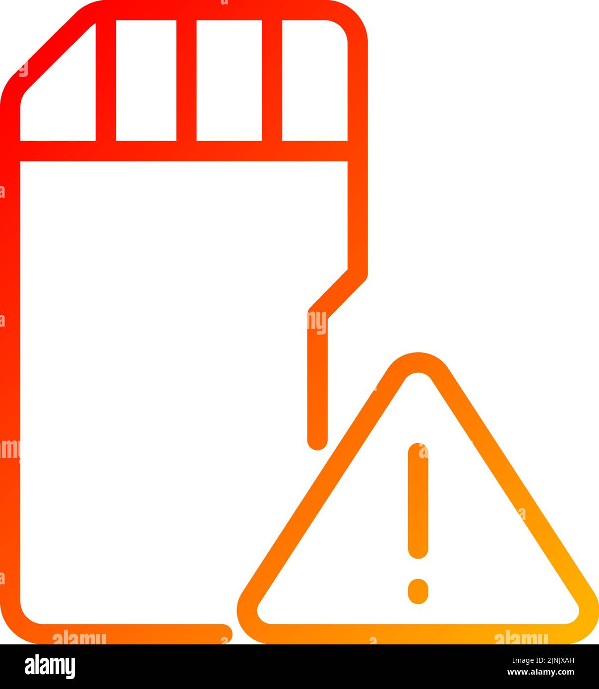 Low disk space warning pixel perfect gradient linear vector icon Stock Vector Image & Art - Alamy