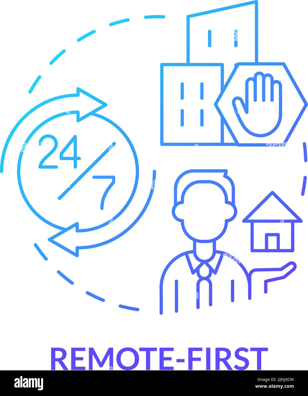 Continuous transformation Stock Vector Images - Alamy