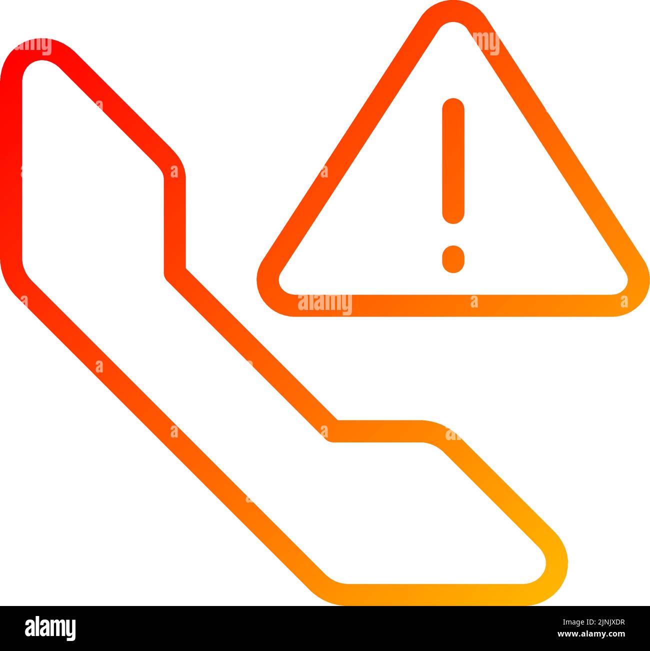 Call warning pixel perfect gradient linear vector icon Stock Vector ... Call warning pixel perfect gradient linear vector icon Stock Vector ...