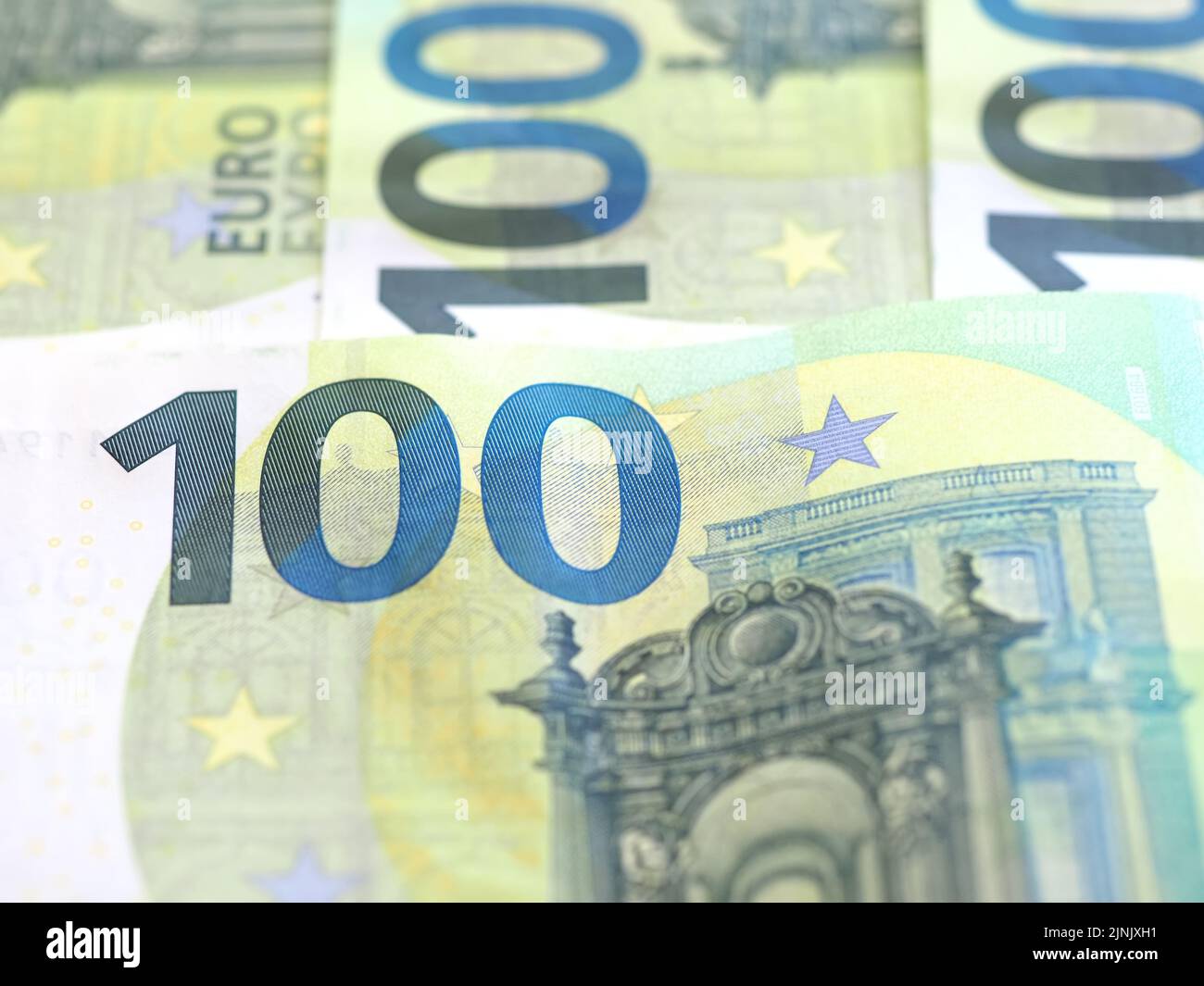 100 and 50 euro banknotes on a table Stock Photo - Alamy