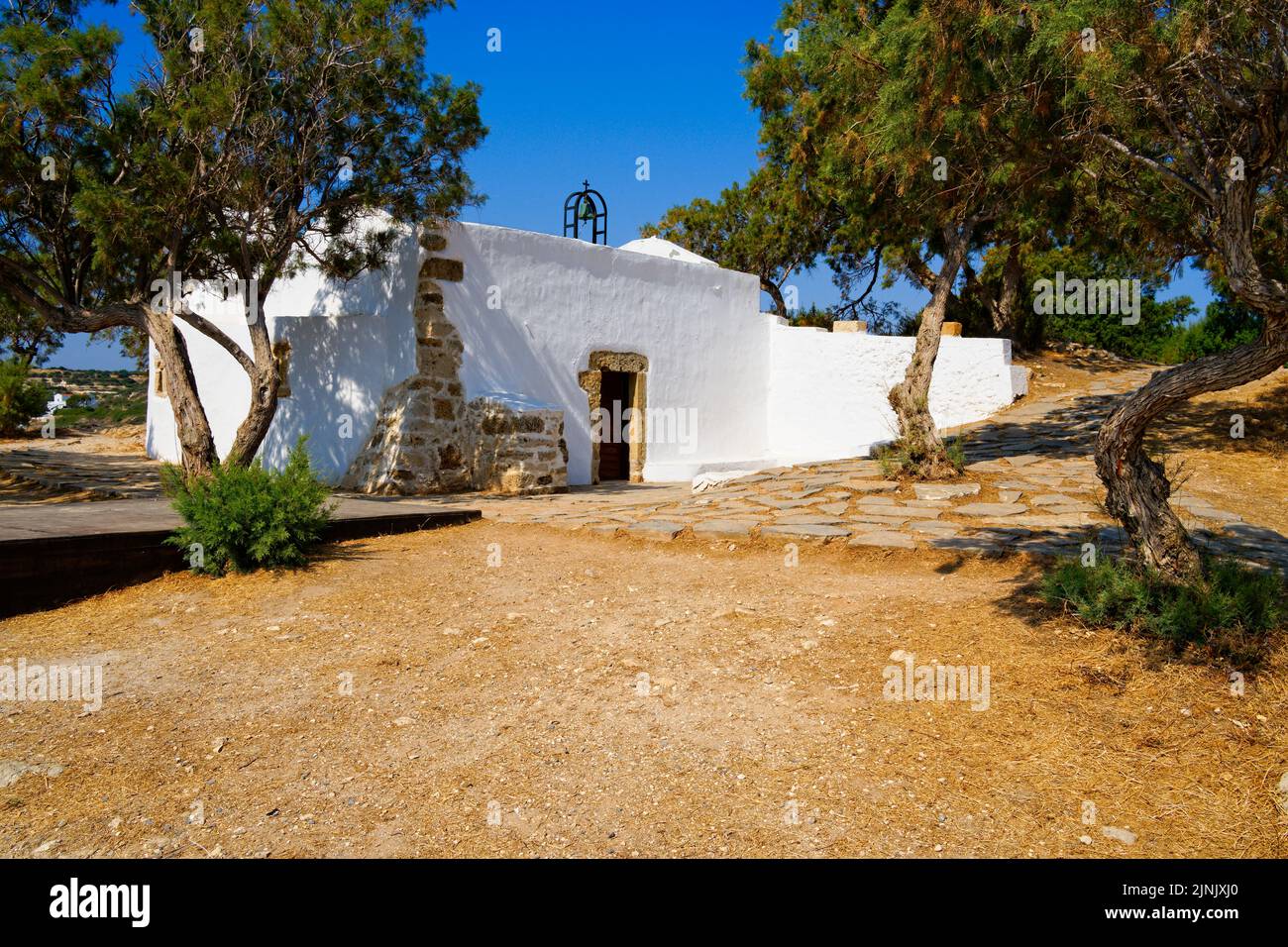 Nestled among olive trees on Hersonissos bay is the whitewashed chapel ...