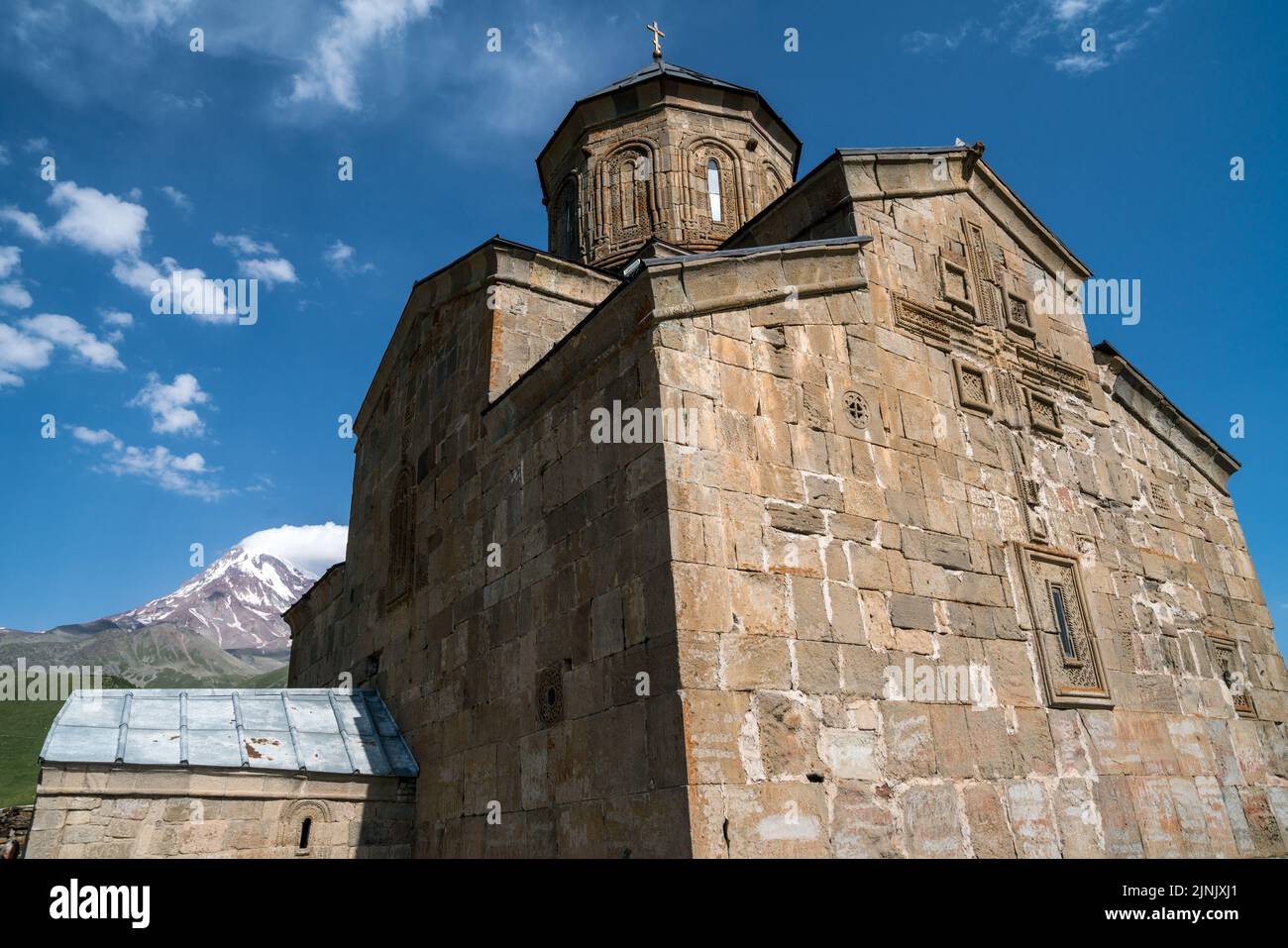 Gergeti Trinity Church in Northern Georgia Stock Photo - Alamy