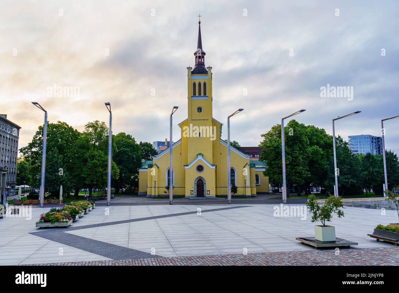 St. John's Church on Freedom Square in Tallinn Estonia Stock Photo - Alamy