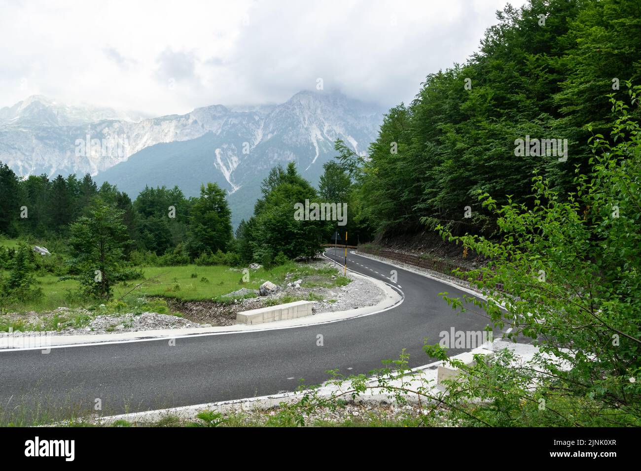 Scenic nature view of Albanian nature. Alpin environment background ...